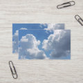 White Clouds & Blue Sky Business Cards 2019 | Zazzle