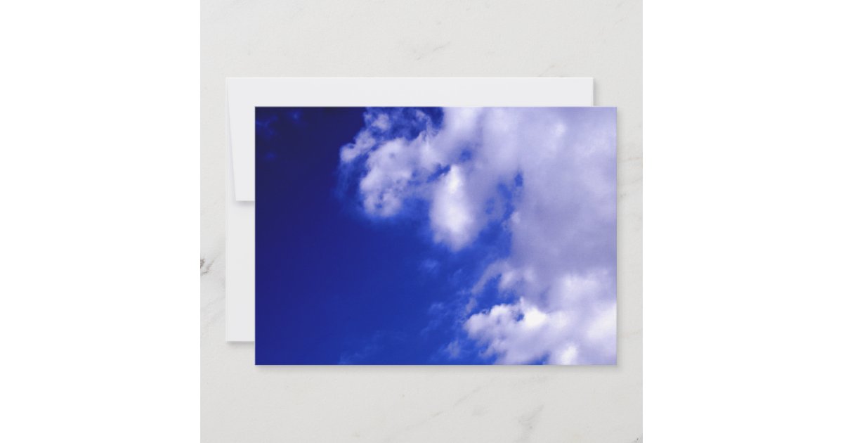 White Clouds & Blue Sky Invitation | Zazzle