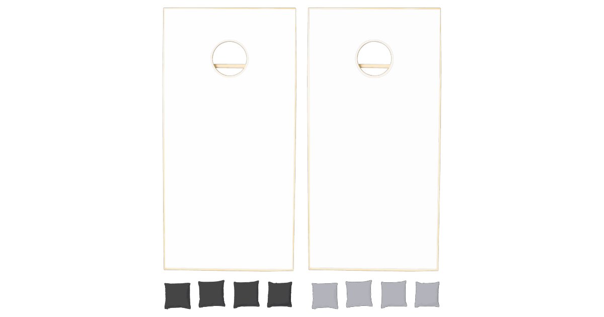 White Cornhole Set | Zazzle