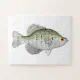 White Crappie Magnet Jigsaw Puzzle | Zazzle