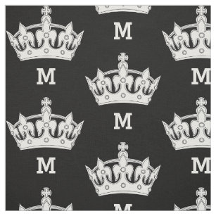 Monogram Fabric | Zazzle