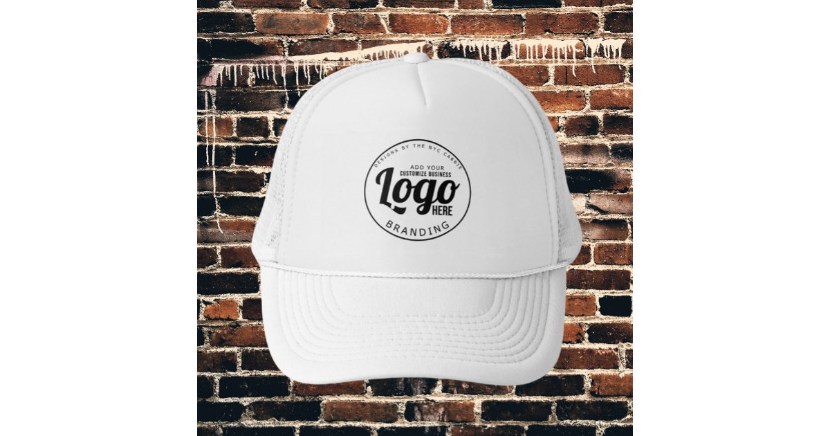 White Custom Logo Hat For Painter | Zazzle