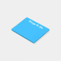 White Custom Text | Bright Blue Post-it Notes | Zazzle