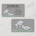 White Dairy Goat Kid Business Card | Zazzle