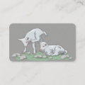 White Dairy Goat Kid Business Card | Zazzle