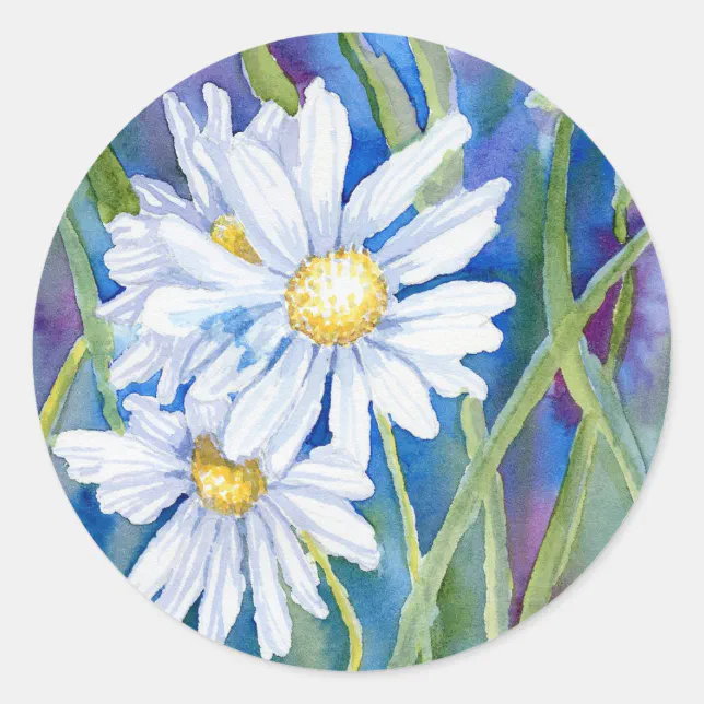 "White Daisies" Sticker | Zazzle