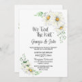 White Daisies Wedding Reception Invitation | Zazzle