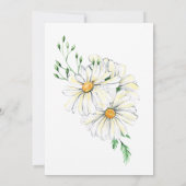 White Daisies Wedding Reception Invitation | Zazzle