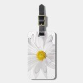 White Daisy Flower Background Customized Daisies Luggage Tag | Zazzle