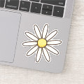 White daisy flower sticker | Zazzle