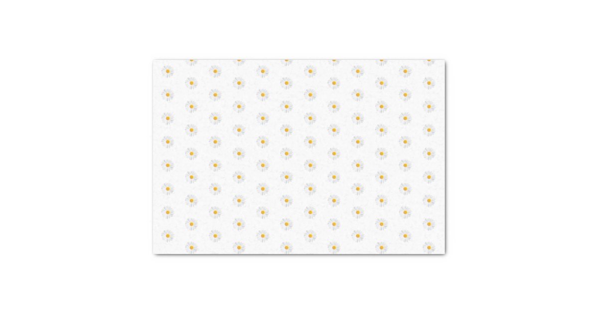 white daisy tissue paper | Zazzle