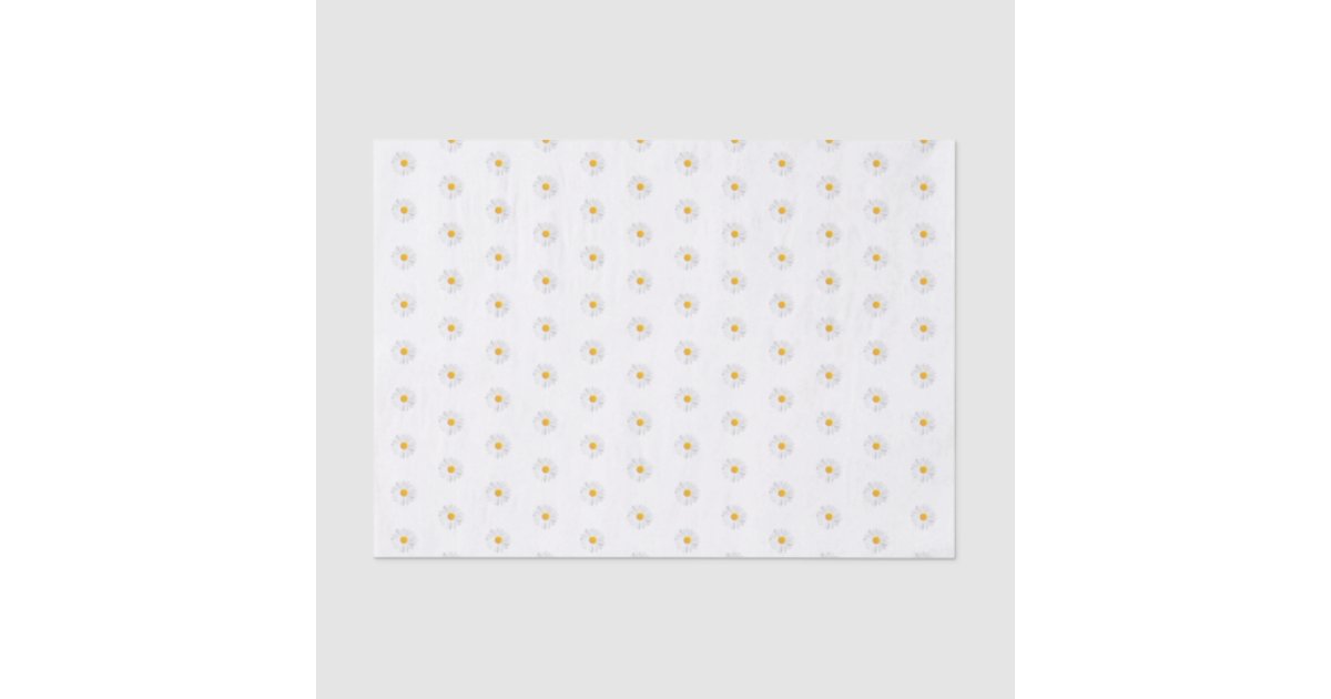 white daisy tissue paper | Zazzle