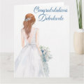 White Debutante Ballgown Congratulations Card | Zazzle