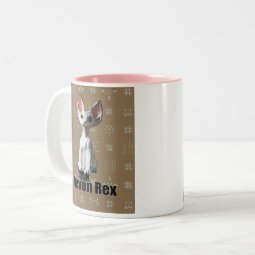 White Devon Rex Two-Tone Coffee Mug | Zazzle