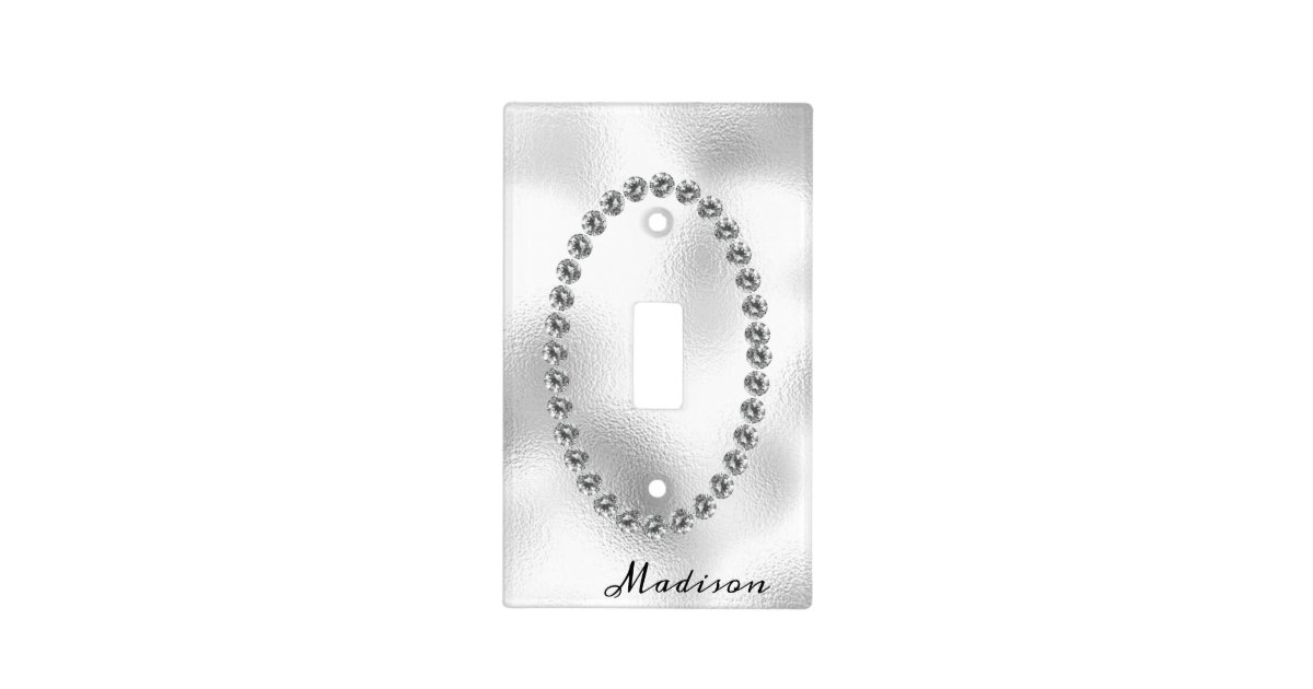 White Diamond Bling Sparkle Light Switch Cover | Zazzle