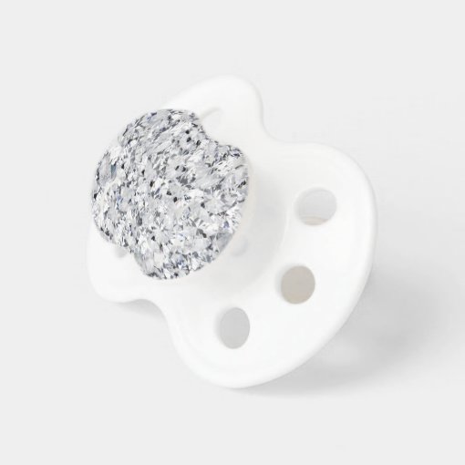 White Diamonds pacifier | Zazzle