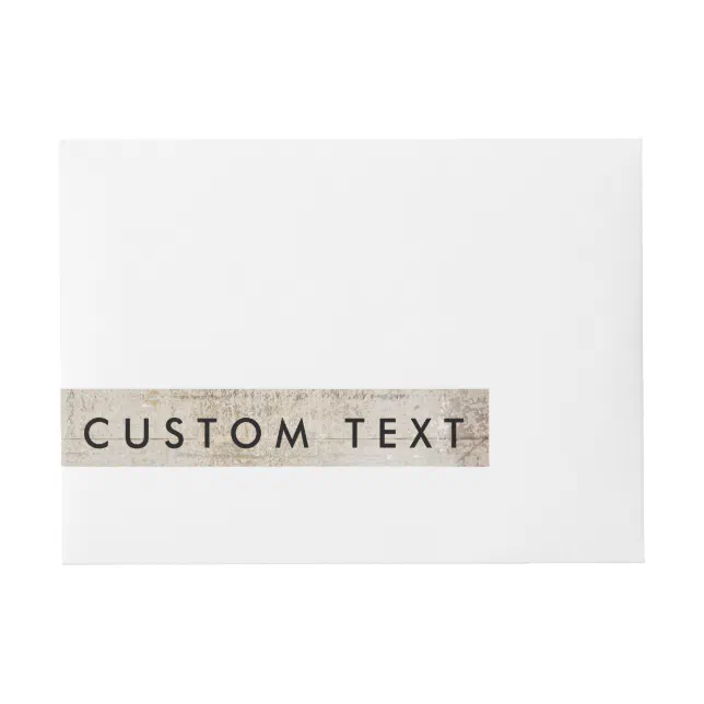 White Distressed Wood Look Wrap Around Labels | Zazzle