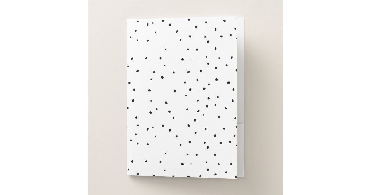White Dots Pocket Folder | Zazzle