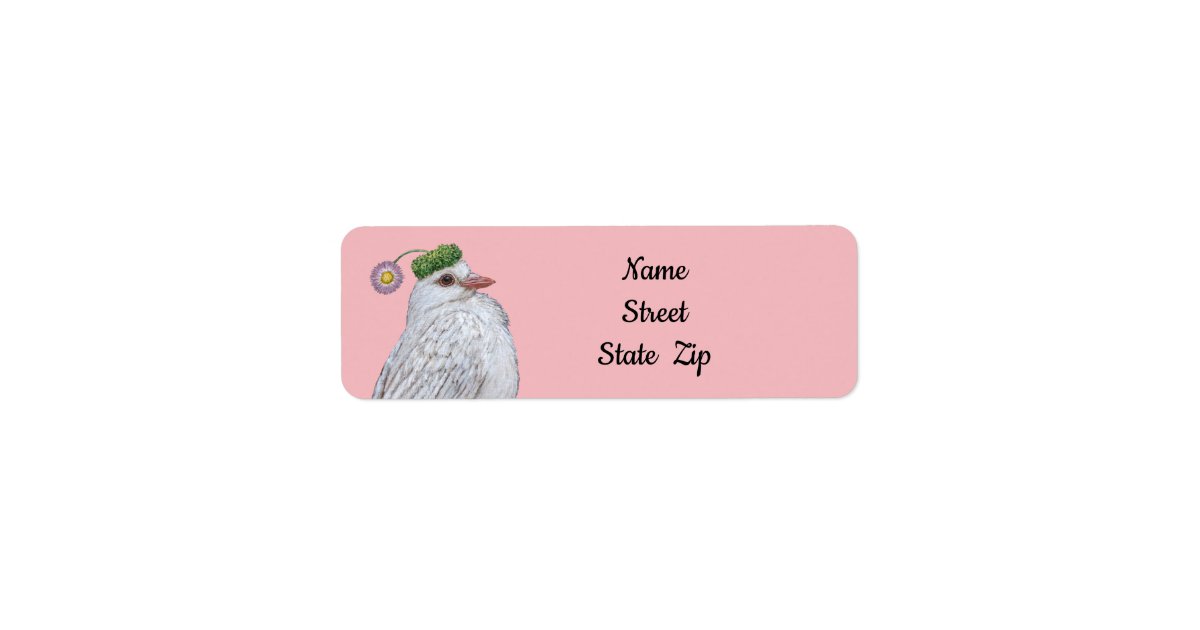 white dove return address labels | Zazzle
