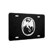 White Dragon aluminum car license plate | Zazzle