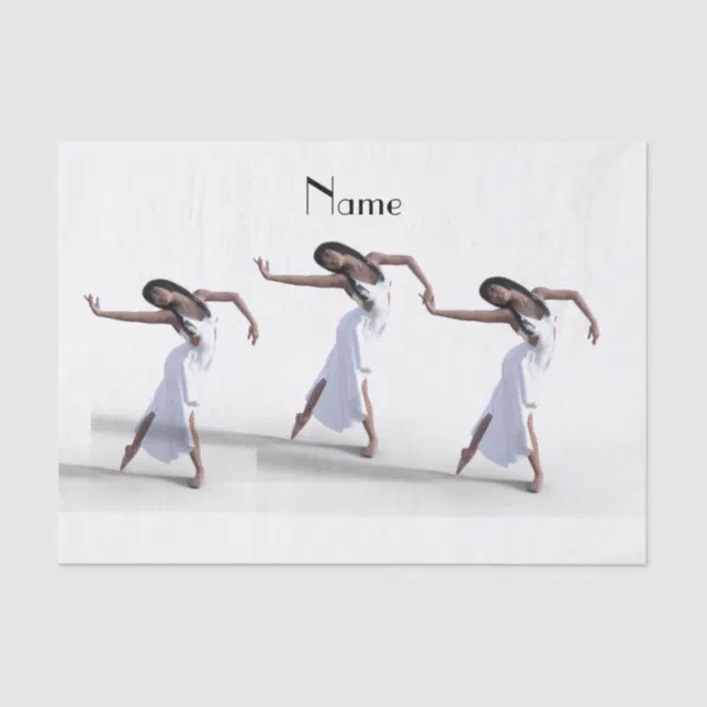 White Dress Dancer Thunder_Cove Tissue Paper | Zazzle
