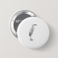 White Egret Button | Zazzle