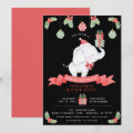White Elephant Christmas Dinner Gift Exchange Invitation | Zazzle