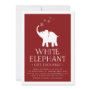 White Elephant Gift Exchange Party Invitation | Zazzle