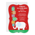 White Elephant Holiday Gift Exchange Invitation | Zazzle