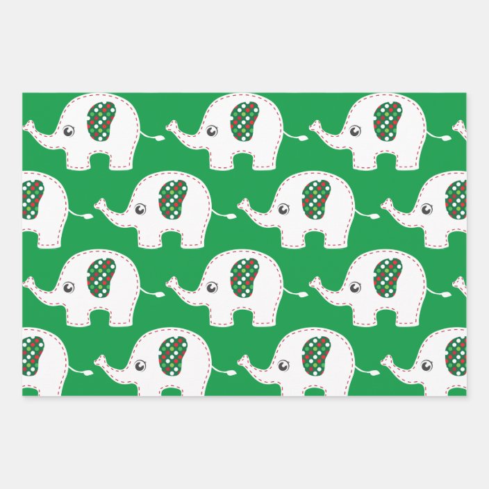 White elephant wrapping paper sheets | Zazzle