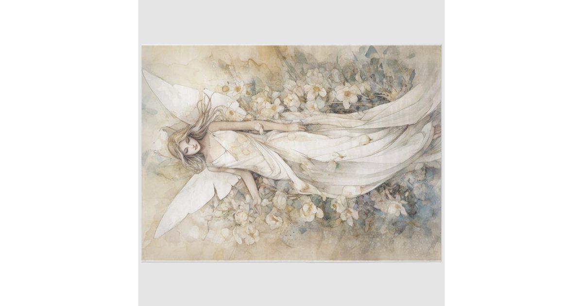 White Fairy Tissue Paper | Zazzle