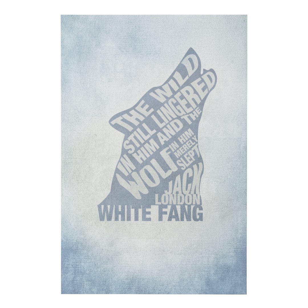 White Fang by Jack London Book Quote Canvas Art | Zazzle