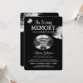 White Feather In Loving Memory Custom Photo Invitation | Zazzle