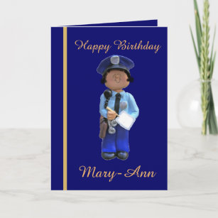 Police Birthday Cards | Zazzle