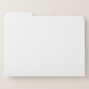 White File Folder | Zazzle