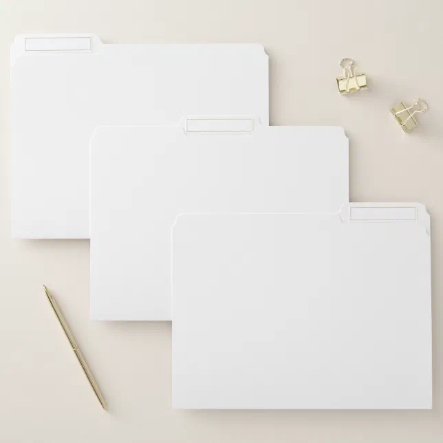 White File Folder | Zazzle