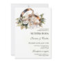 White Floral engagement rings Spanish Wedding Invi Invitation | Zazzle