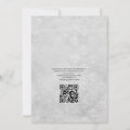White Floral Gothic Wedding QR Code Invitation | Zazzle