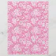 White Floral Hot Pink Arts & Craft Scrapbook Paper | Zazzle