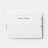 White Floral Seed Packet Memorial Funeral Envelope | Zazzle
