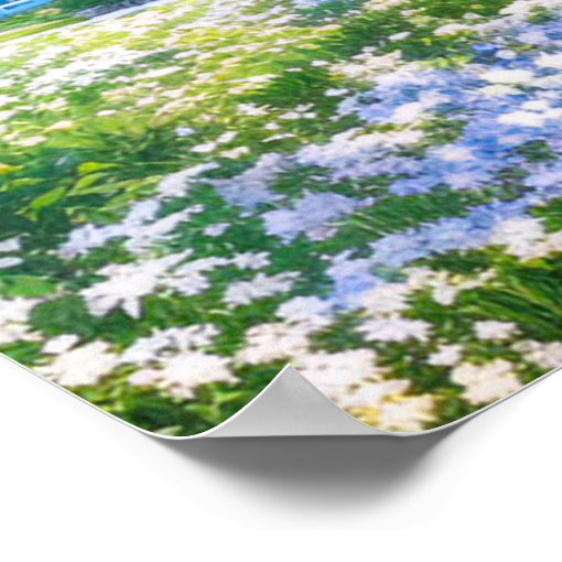 White Flower Haven Poster | Zazzle