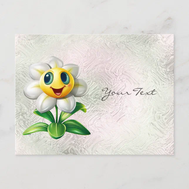 White Flower Postcard | Zazzle