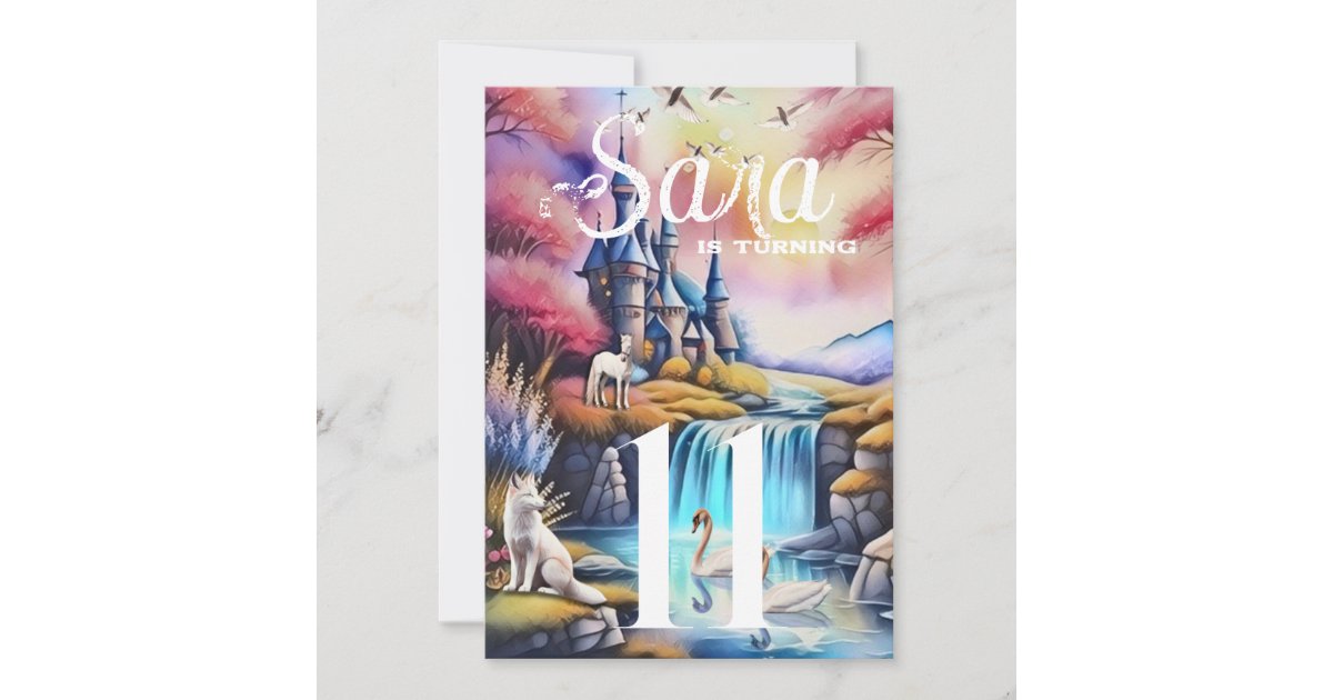 White Fox Party Invitation | Zazzle