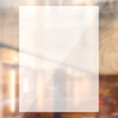 White Frosted Privacy Tint Semi Transparent Window Cling | Zazzle