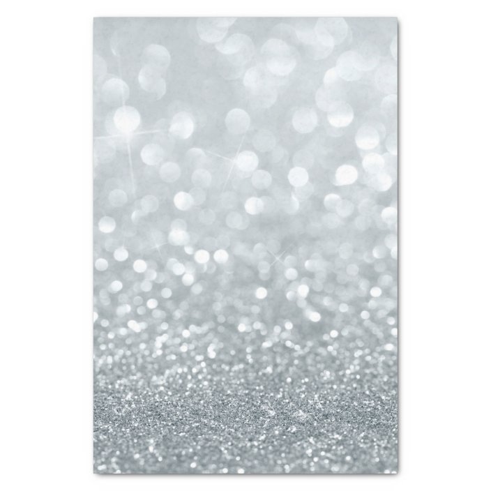 White Glitter Sparkly Sparkle Sweet 16 Party Tissue Paper | Zazzle.com