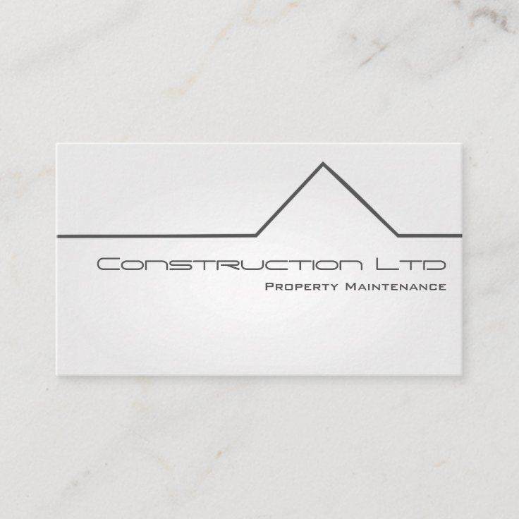 White Glow Property Maintenance Business Card | Zazzle