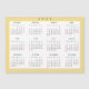 White Gold 2025 Yearly Full Year Calendar Magnet | Zazzle