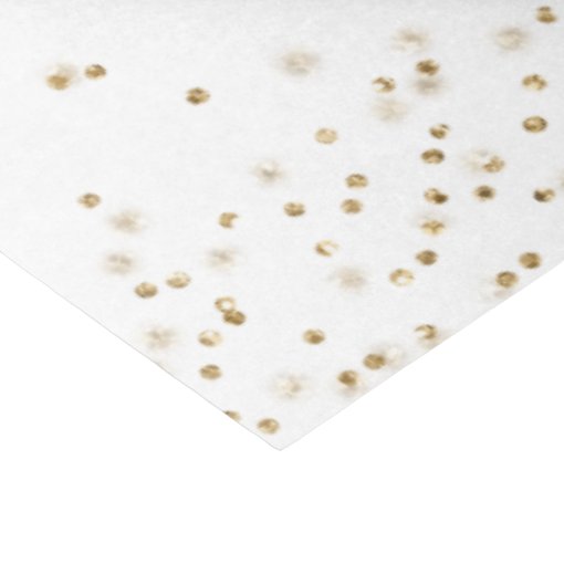 White Gold glitter confetti sparkle Tissue Paper | Zazzle