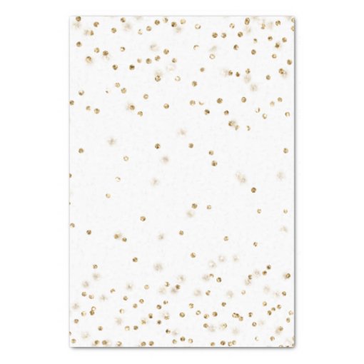 White Gold glitter confetti sparkle Tissue Paper | Zazzle