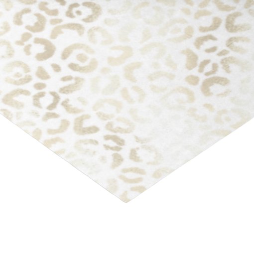 White Gold Leopard Print Tissue Paper | Zazzle